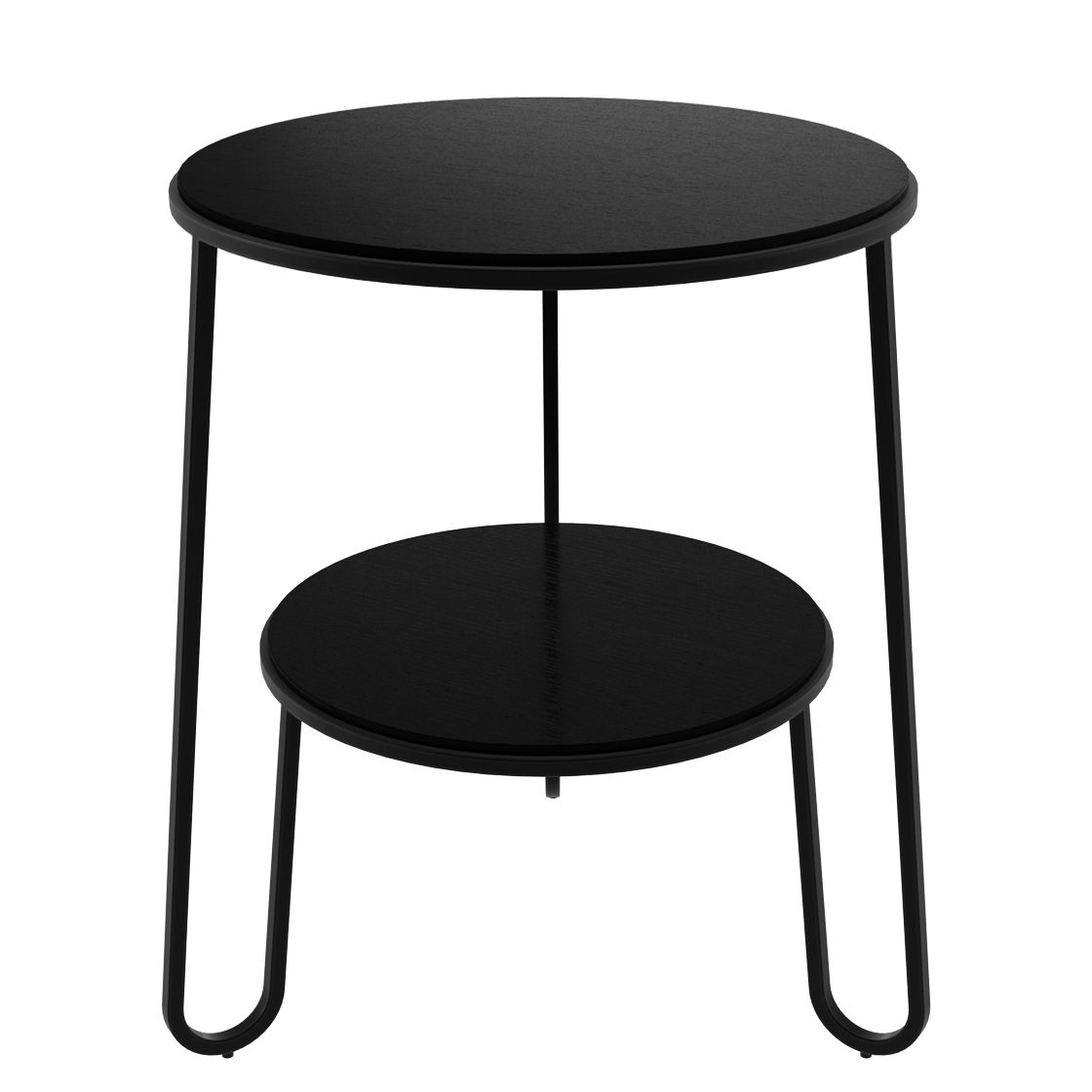 Anatole Small table wood black Oak O 40 x H 50 cm Harto