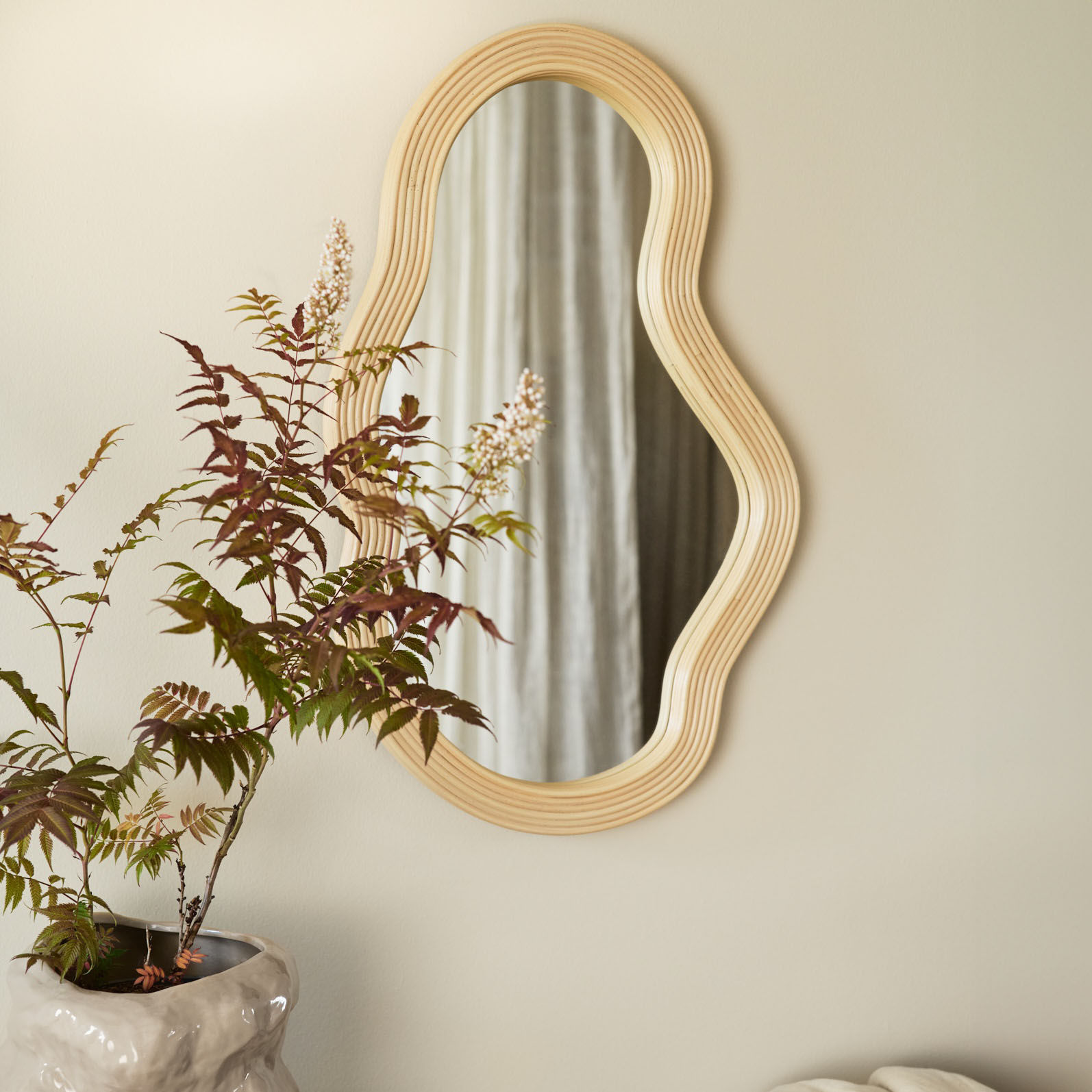 Rattan Mirror Desser Full Length Rattan Mirror – Handcrafted UK
