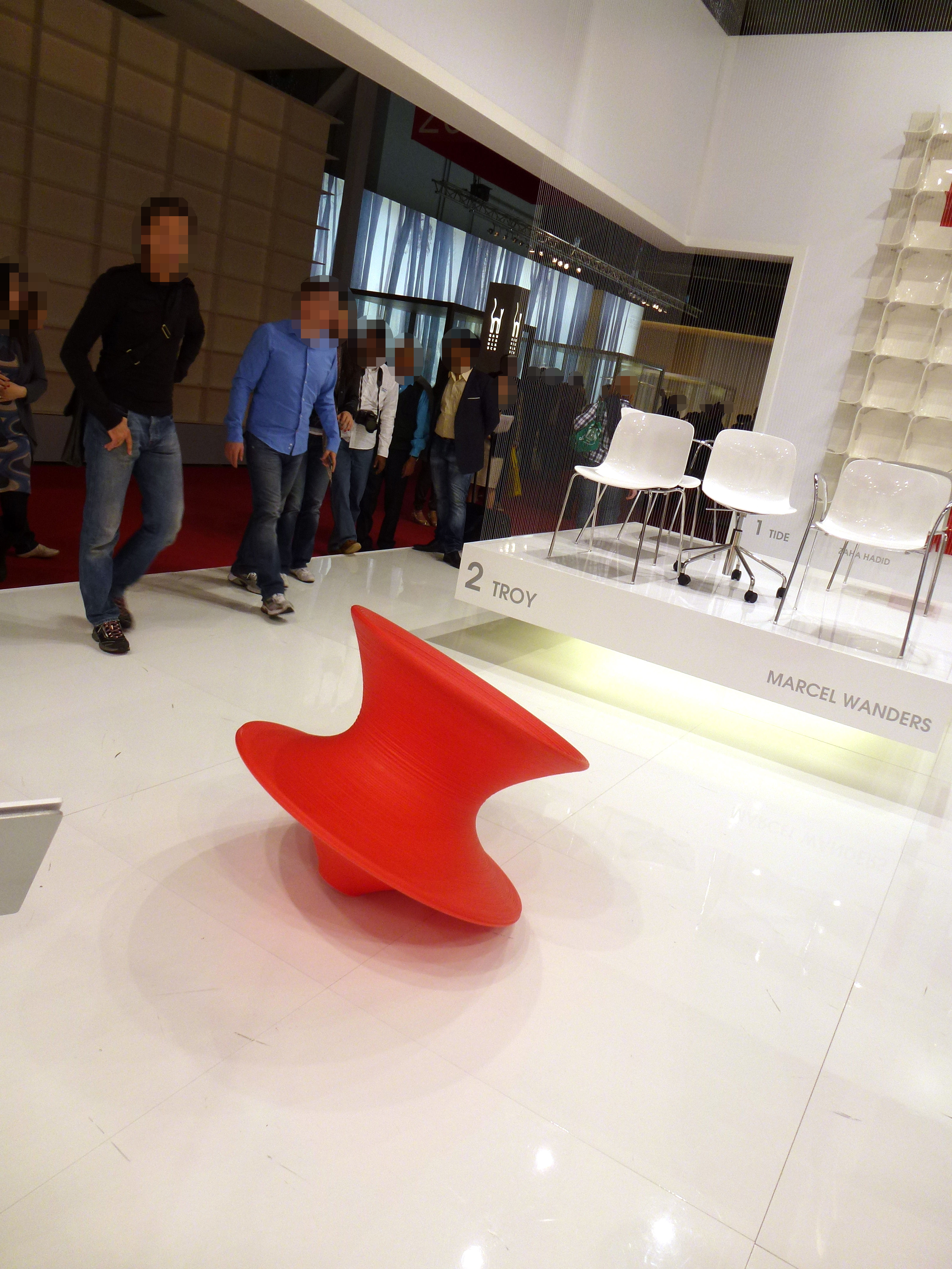 Magis Spun Rocking chair - Red | Made In Design UK