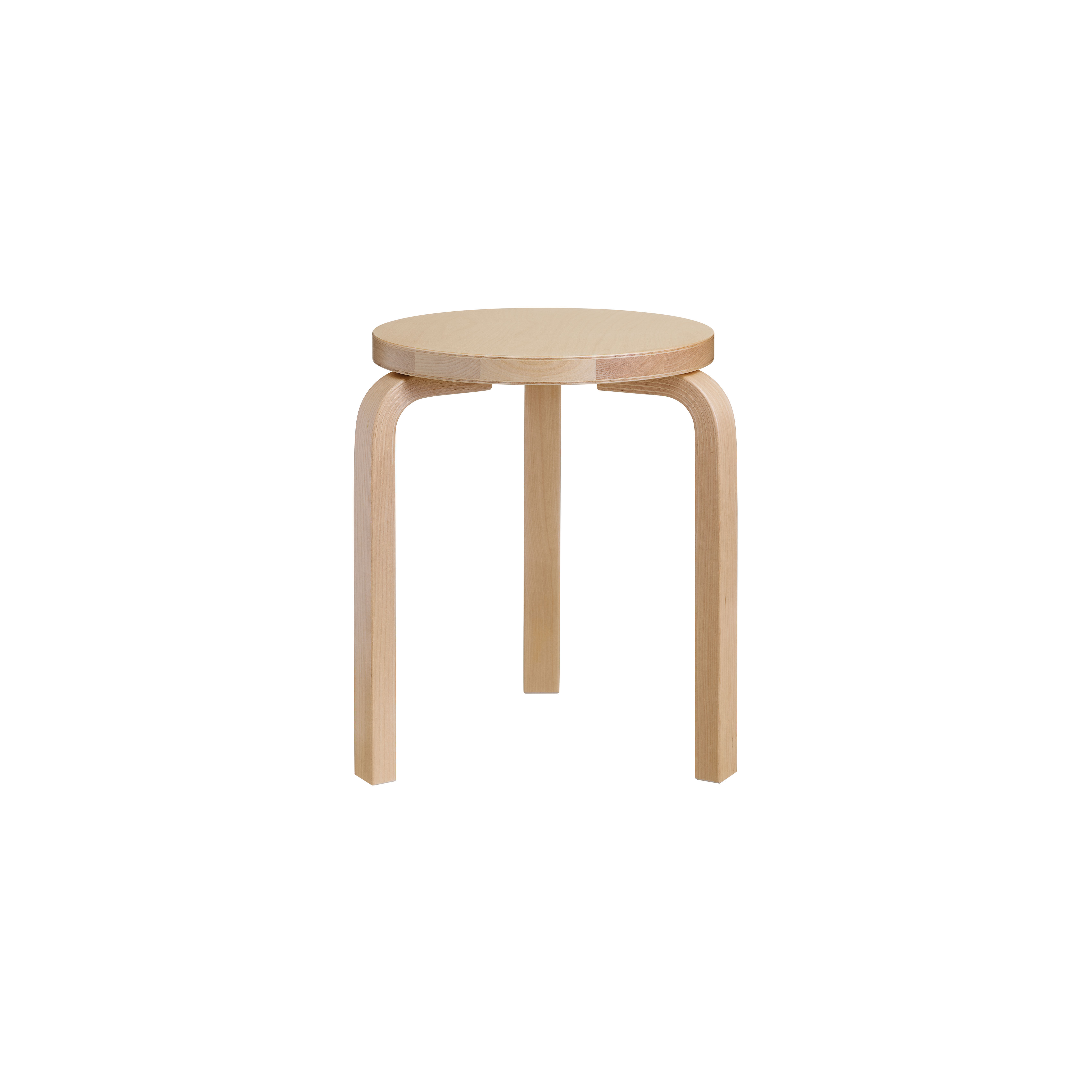 Tabouret empilable 60 ARTEK - bois naturel | Made In Design