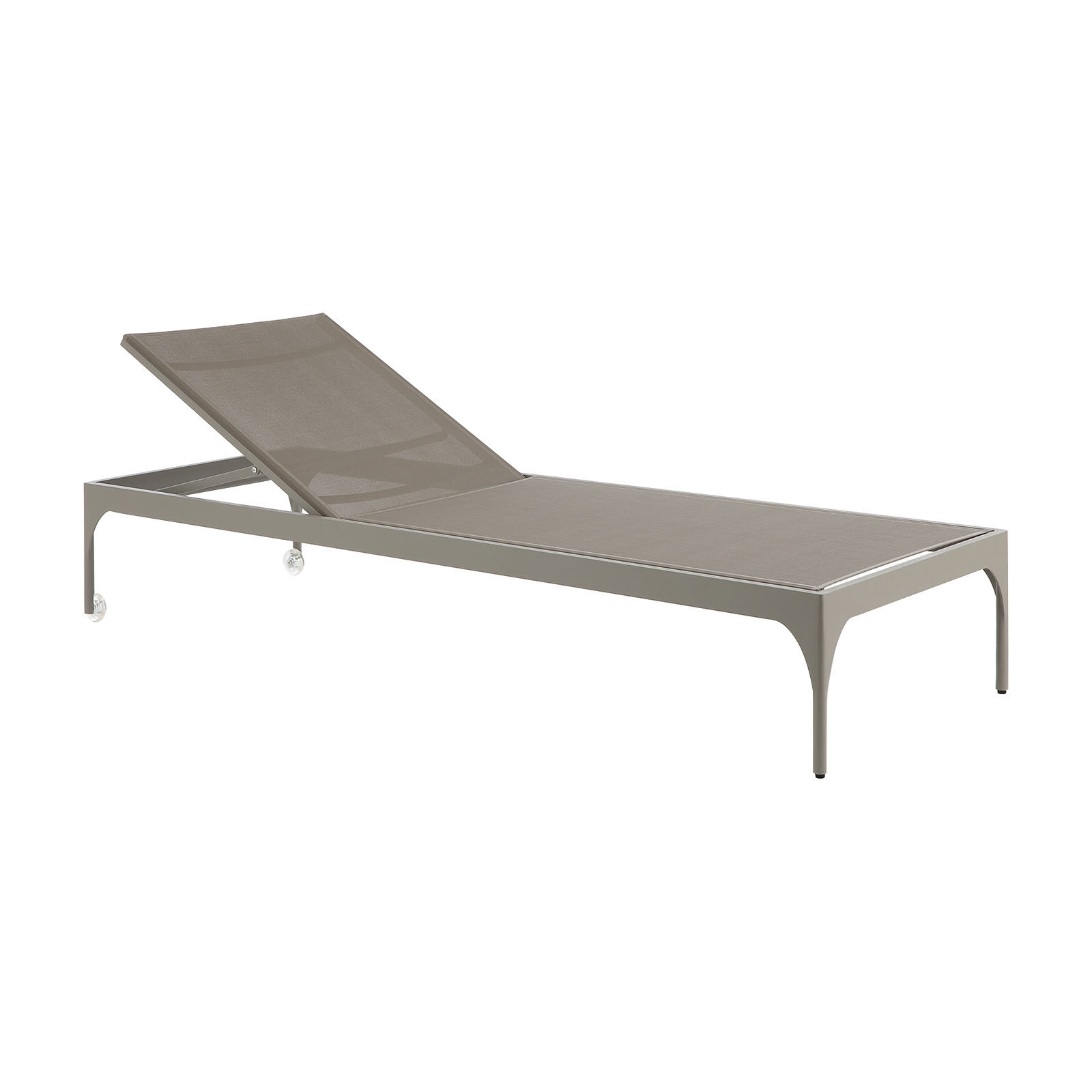 Ethimo Infinity Reclining deckchair on wheels - hot grey | Made In ...