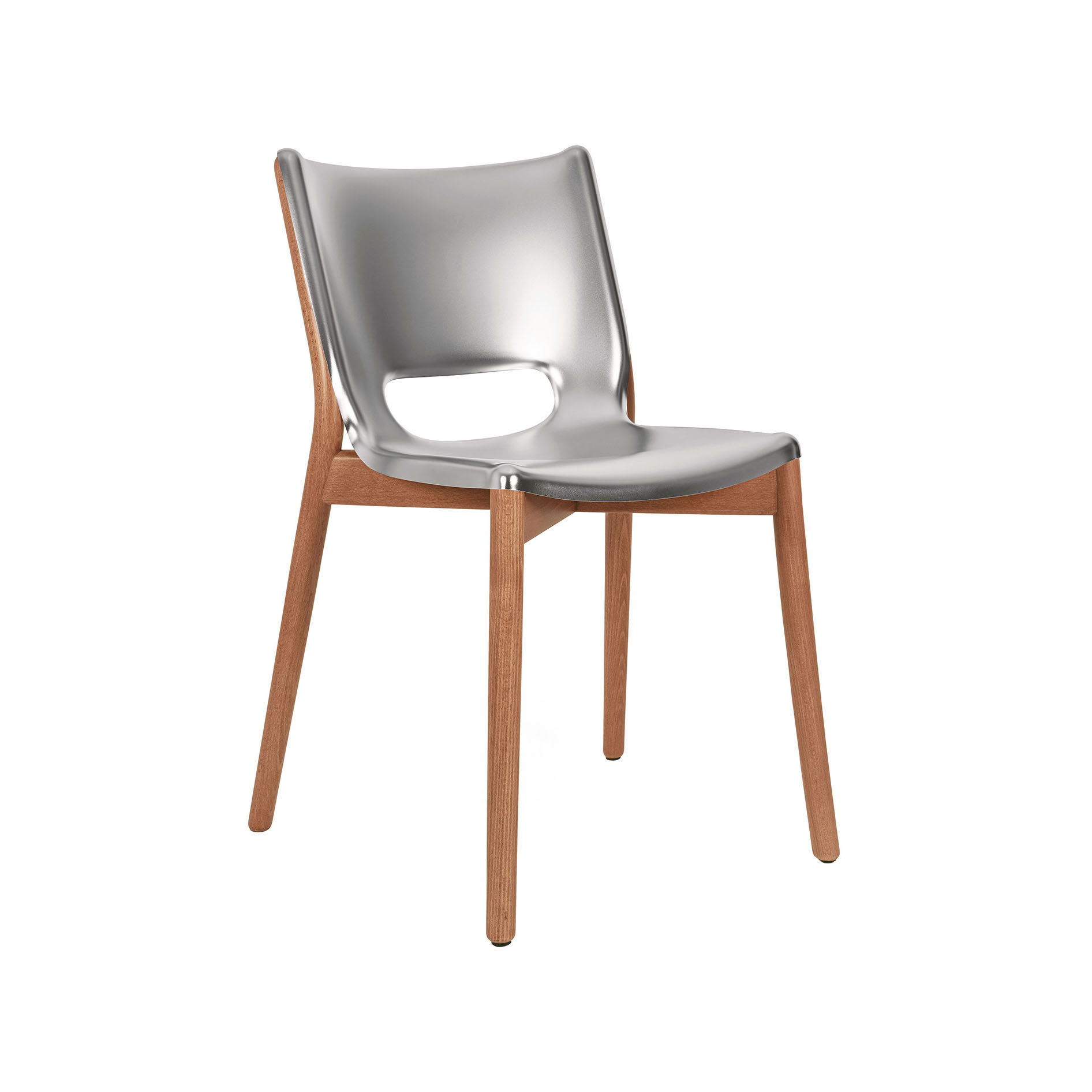 Alessi Poêle Collection Chair - satin steel | Made In Design UK